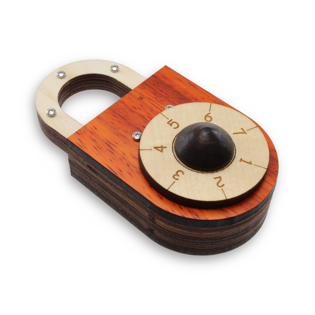 Zahlenschloss Wooden Lock Puzzle, Jean Claude Constantin Wood Puzzle ...