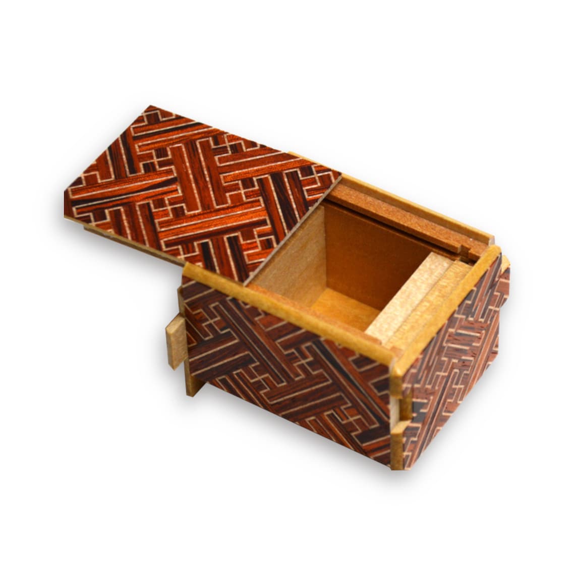Japanese Puzzle Box 2 Sun 10 Step Akasaya, Wood Puzzle Box, Wooden ...