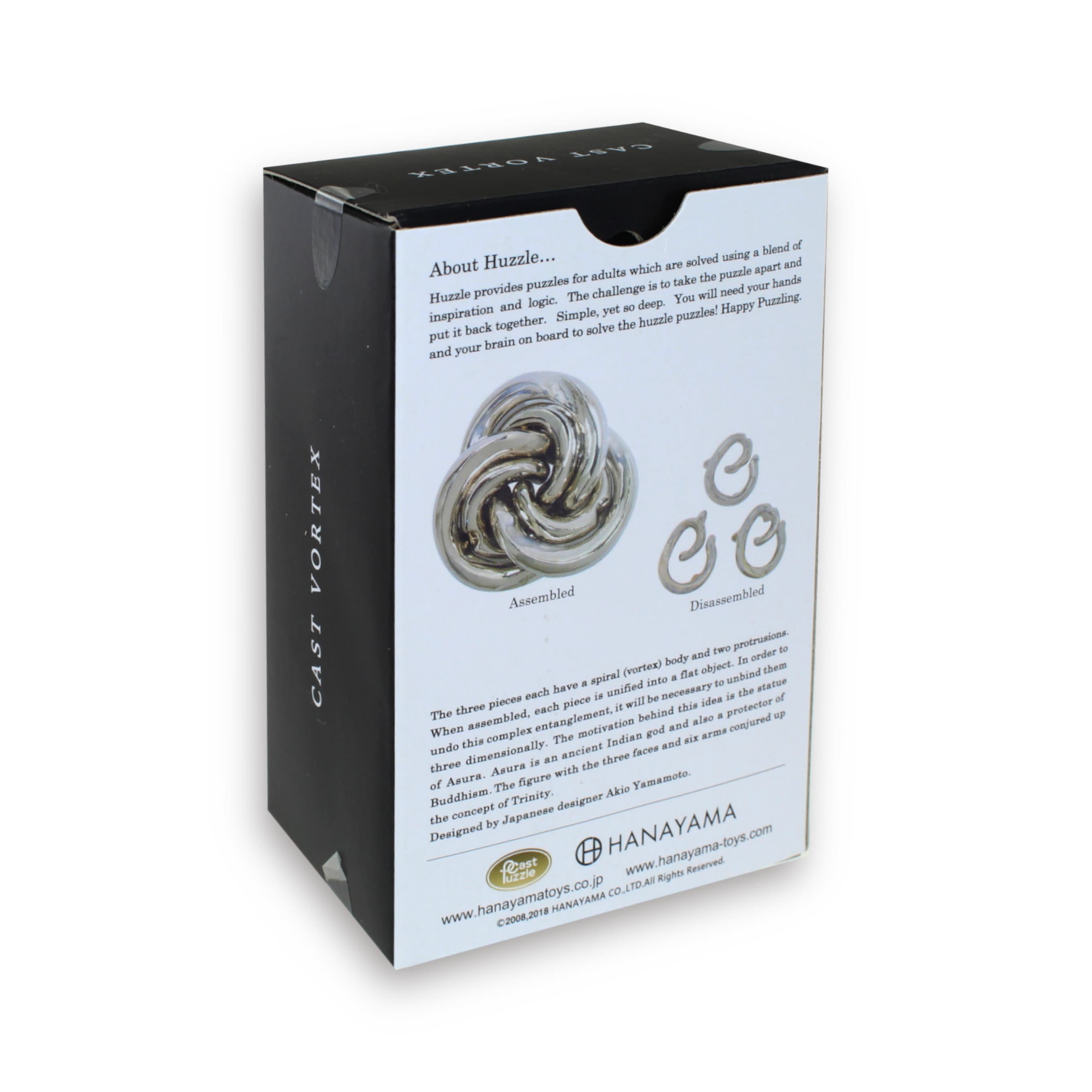 Cast Vortex Metal Puzzle, Hanayama, Brain Teaser, Mechanical Puzzle, IQ ...