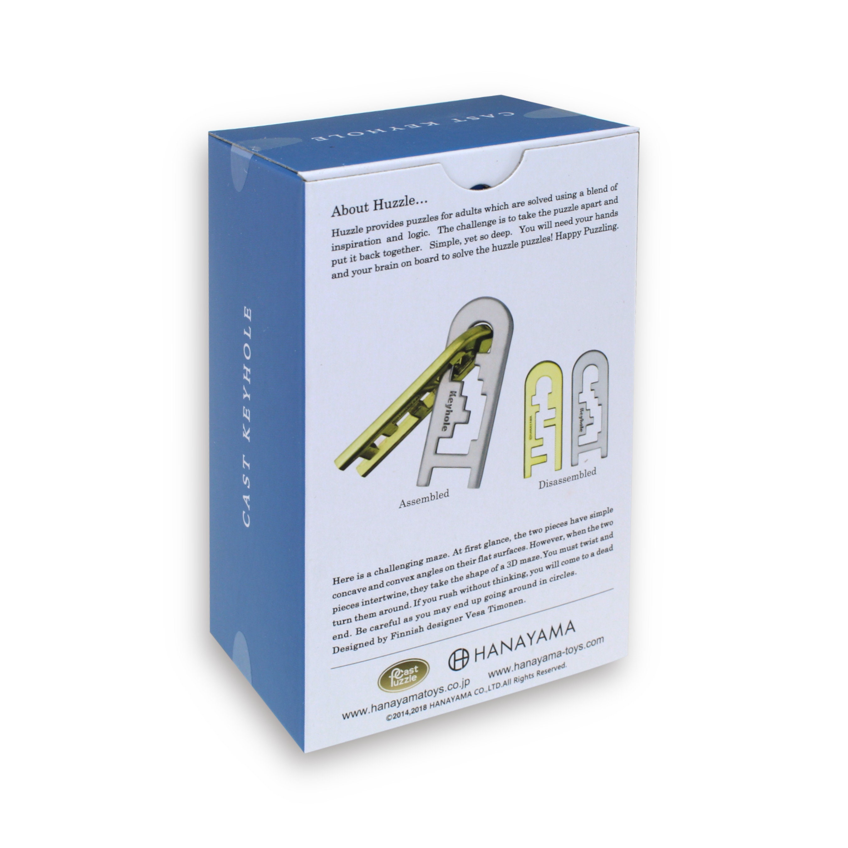 Cast Keyhole Metal Puzzle, Hanayama, Brain Teaser, Mechanical Puzzle ...