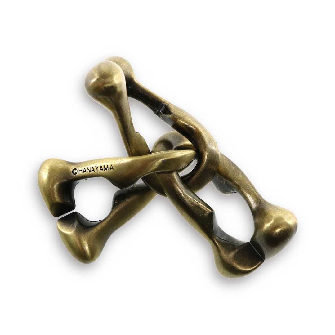 Cast Trinity Metal Puzzle, Hanayama, Brain Teaser, Mechanical Puzzle ...