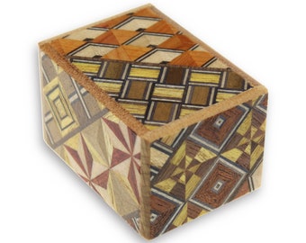 Japanese Puzzle Box Mame 18 Step Koyosegi, Wood Puzzle Box, Wooden ...