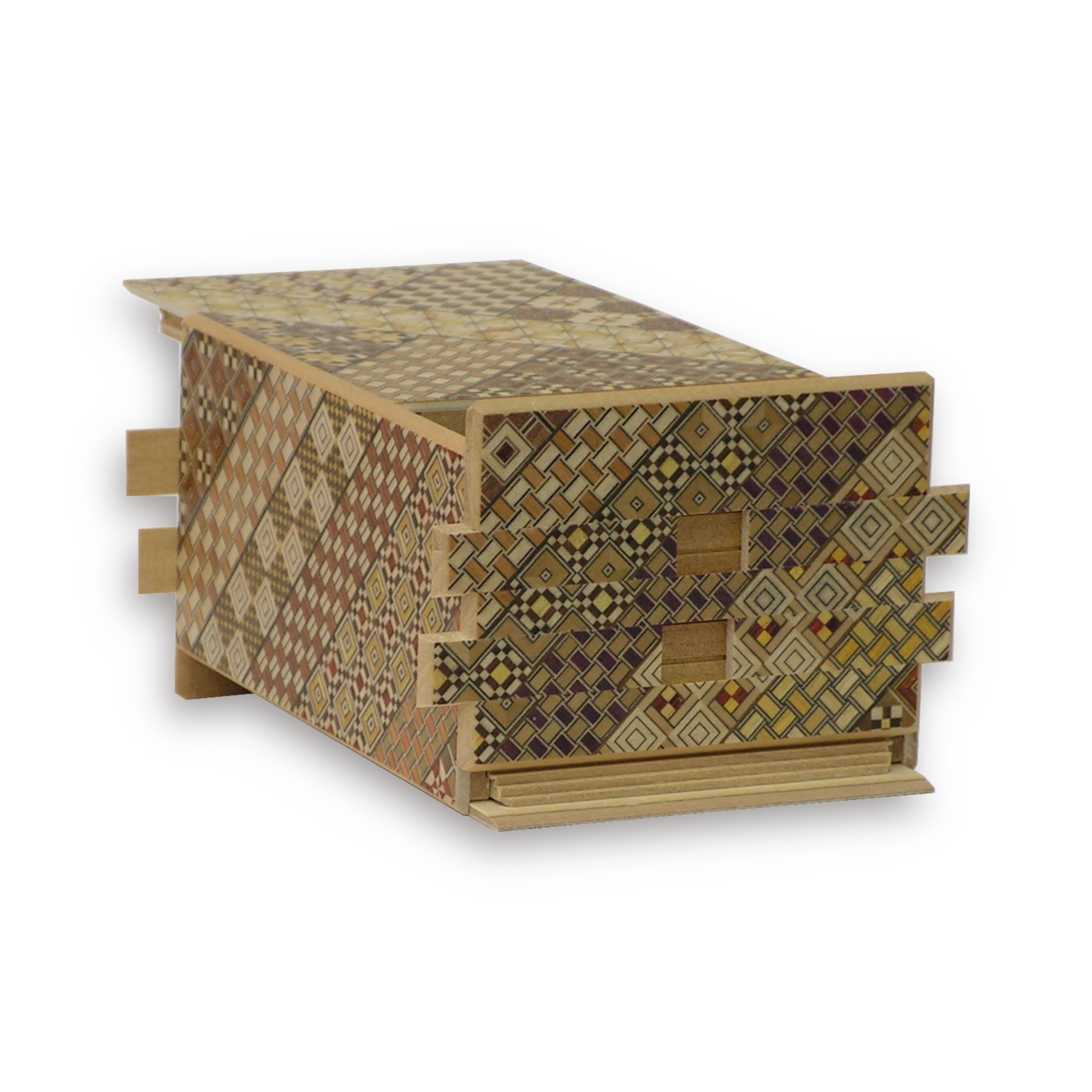 Japanese Puzzle Box 6 Sun 54 Step 1 Koyosegi. Wood Puzzle Box, Wooden ...