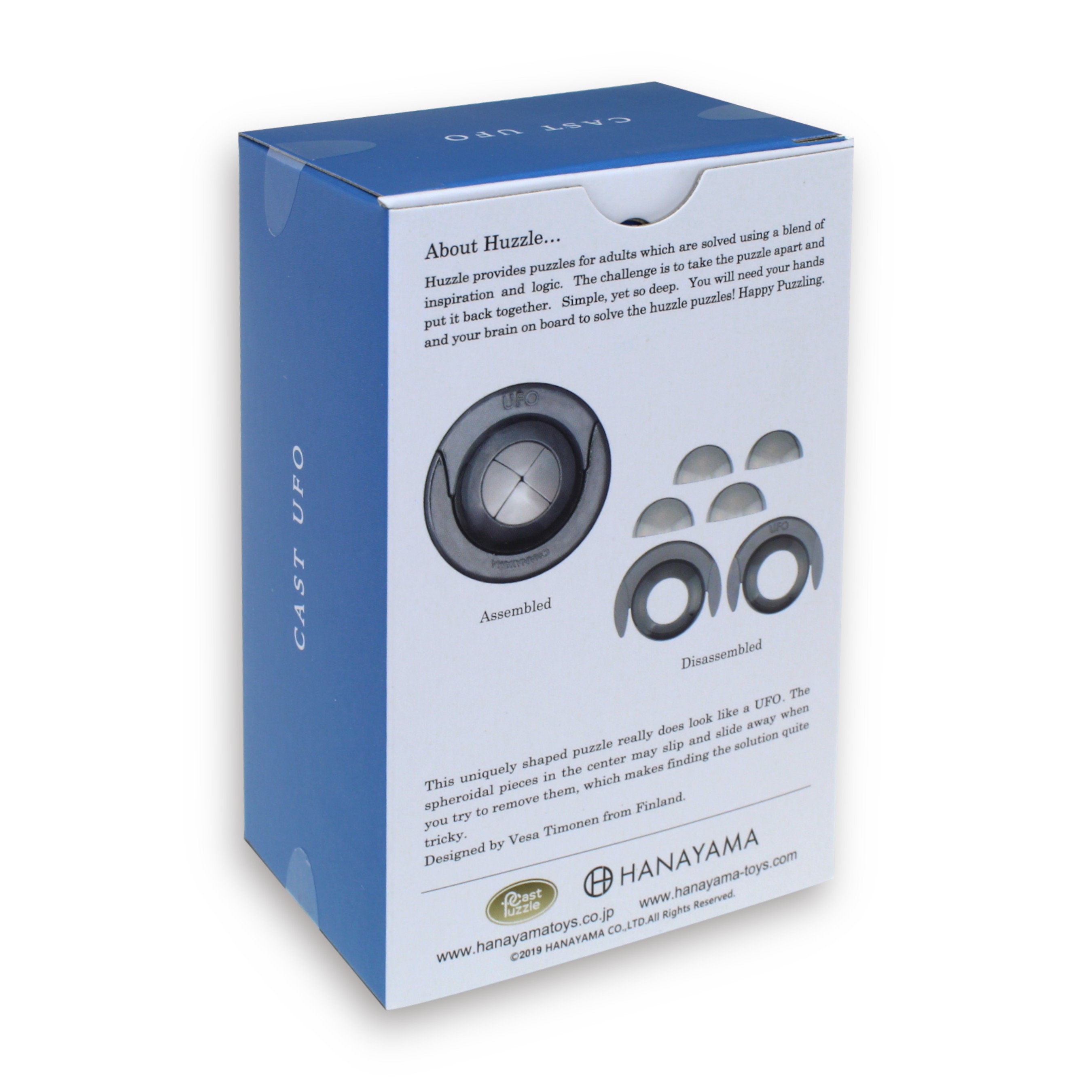 Cast UFO Metal Puzzle, Hanayama, Brain Teaser, Mechanical Puzzle, IQ Logic Teaser, 3D Puzzle ...