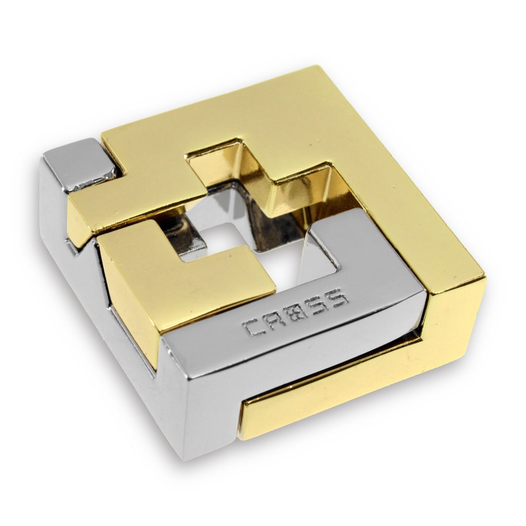 Cast Cross Metal Puzzle, Hanayama, Brain Teaser, Mechanical Puzzle, IQ ...