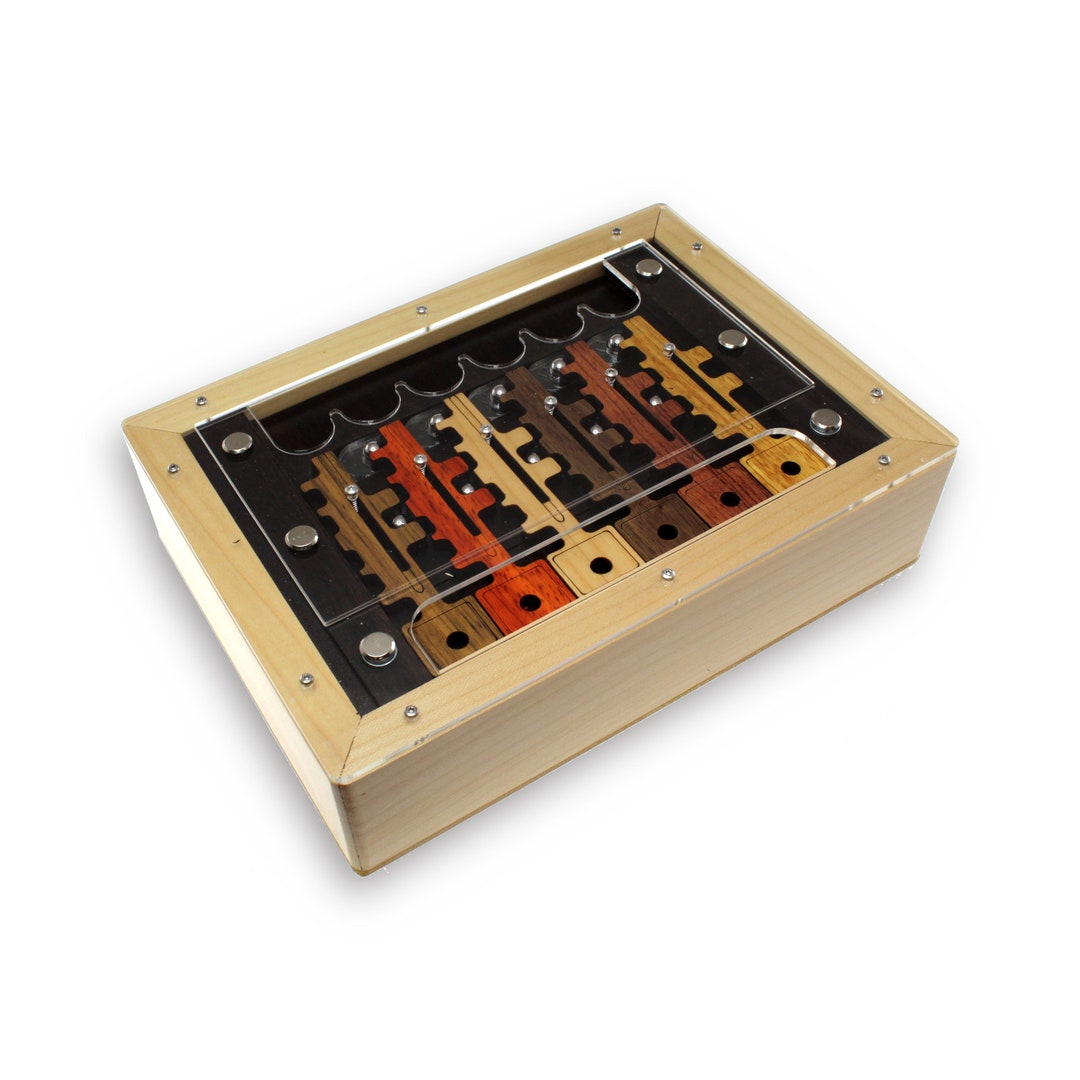 6 Key Box Wooden Brain Teaser Puzzle, Constantin Puzzle, Secret Box ...