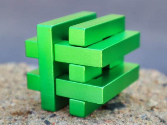The 1 Puzzle Metal Puzzle Aluminum Metal Puzzle Brain - Etsy