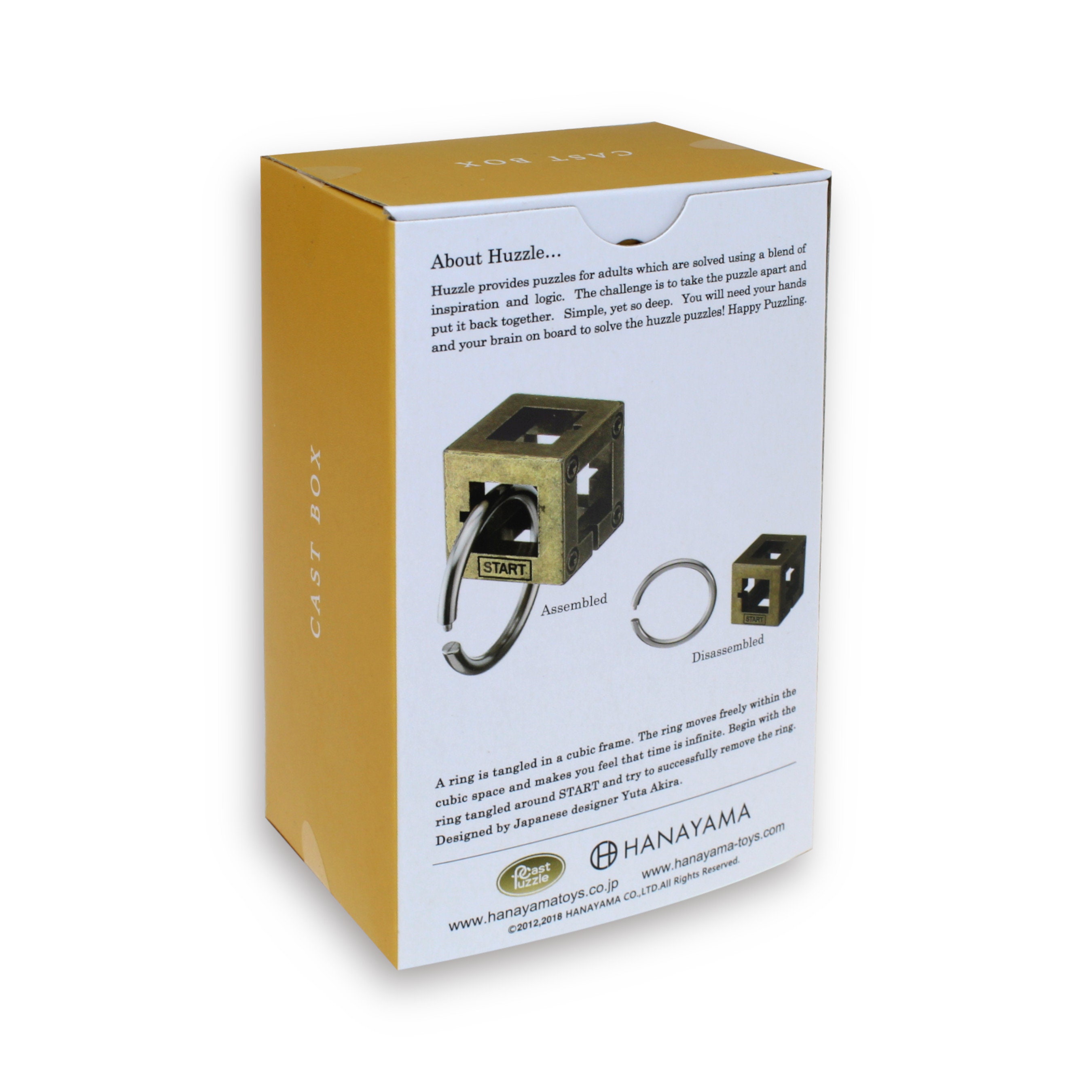 Cast Box Metal Puzzle, Hanayama, Brain Teaser, Mechanical Puzzle, IQ ...