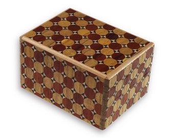 Japanese Puzzle Box 2 Sun 10 Step Akasaya, Wood Puzzle Box, Wooden ...