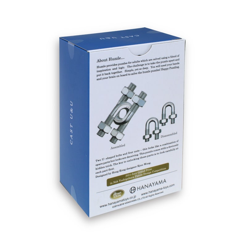 Cast U&U Metal Puzzle Hanayama Brain Teaser Mechanical - Etsy