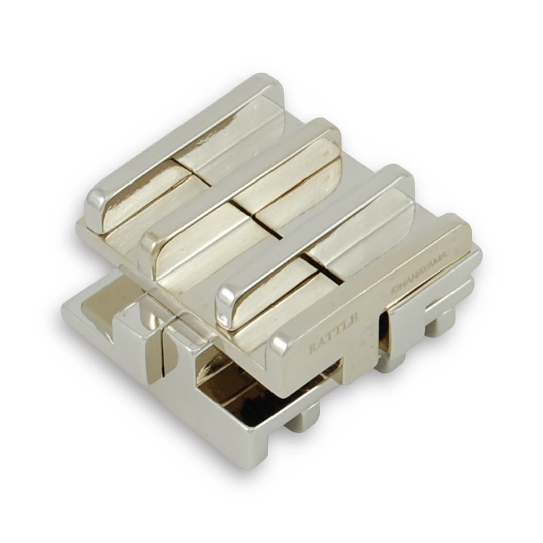 Cast Rattle Metal Puzzle, Hanayama, Brain Teaser, Mechanical Puzzle, IQ ...