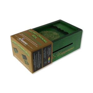 Secret Opening Box Double Happiness Bank Wood Puzzle, Brain Teaser ...