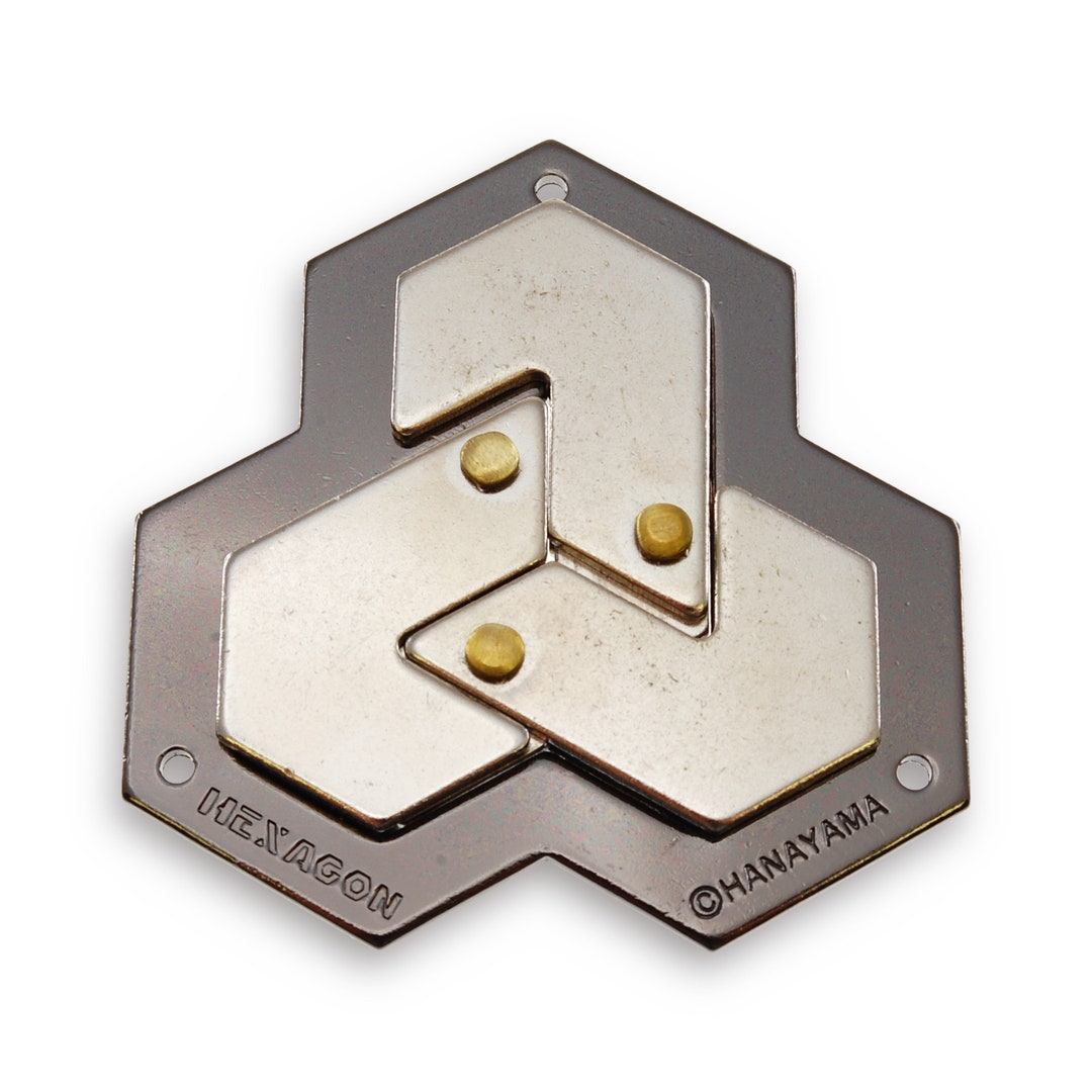 Cast Hexagon Metal Brain Teaser, Mind Teaser Puzzle, Hanayama ...