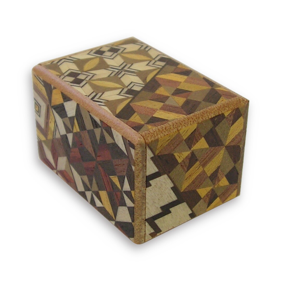 Japanese Puzzle Box Mame 14 Step Koyosegi, Wood Puzzle Box, Wooden ...