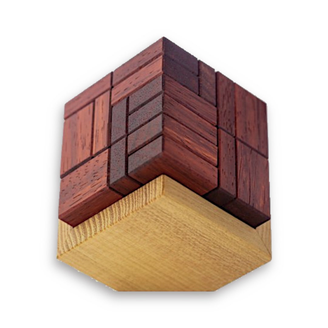Fake Wooden Brain Puzzle Cube From Pelikan Puzzles, 3D Brain Teaser ...