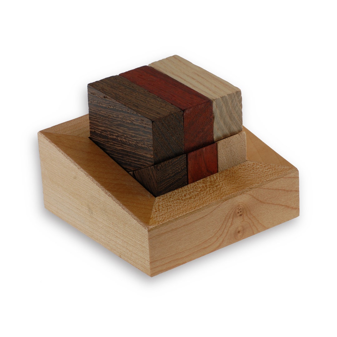 Wurfel Quadrat Wooden Puzzle, Jean Claude Constantin Wood Puzzle, Brain ...