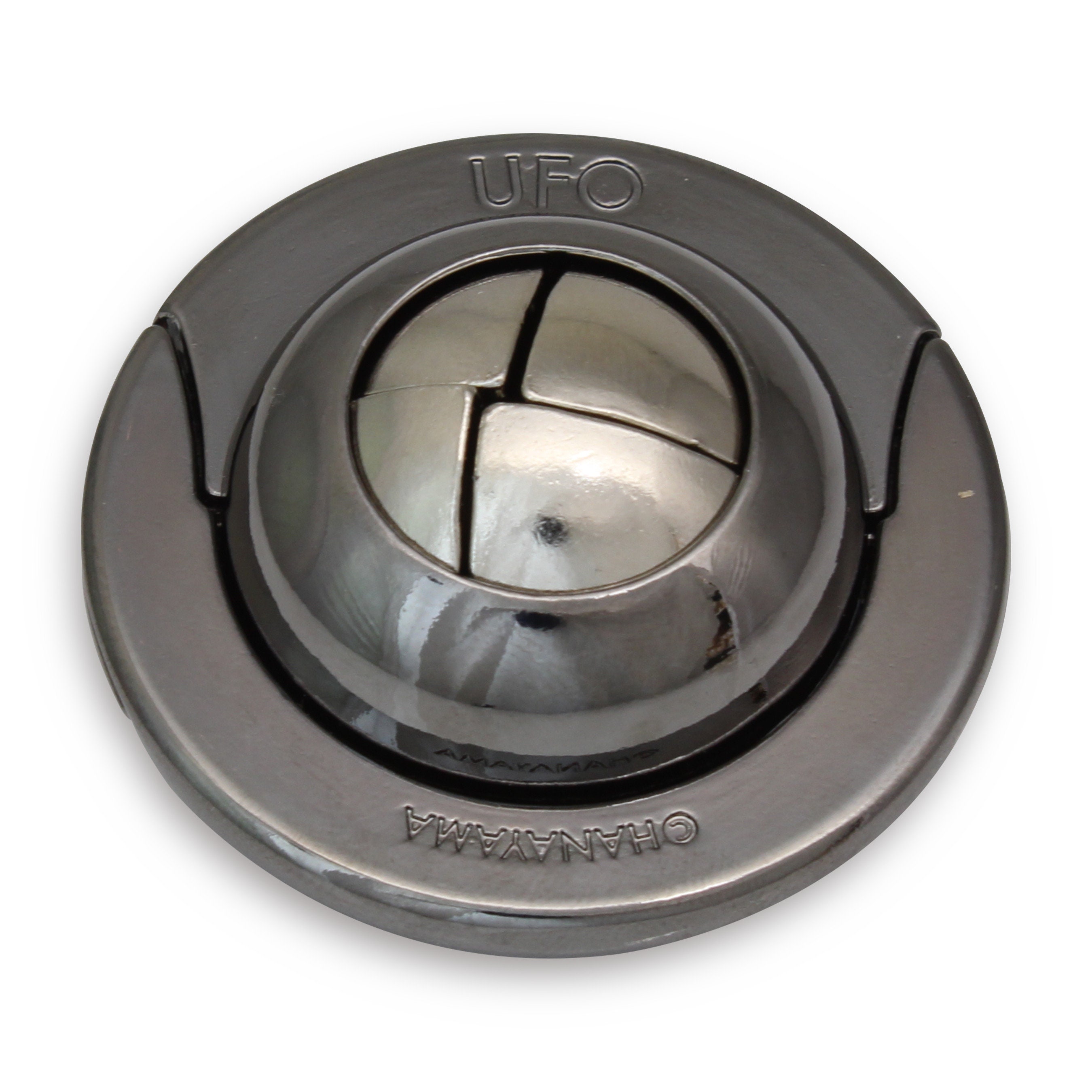 Cast UFO Metal Puzzle, Hanayama, Brain Teaser, Mechanical Puzzle, IQ ...
