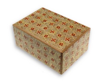 Japanese Puzzle Box 2 Sun 10 Step Akasaya, Wood Puzzle Box, Wooden ...