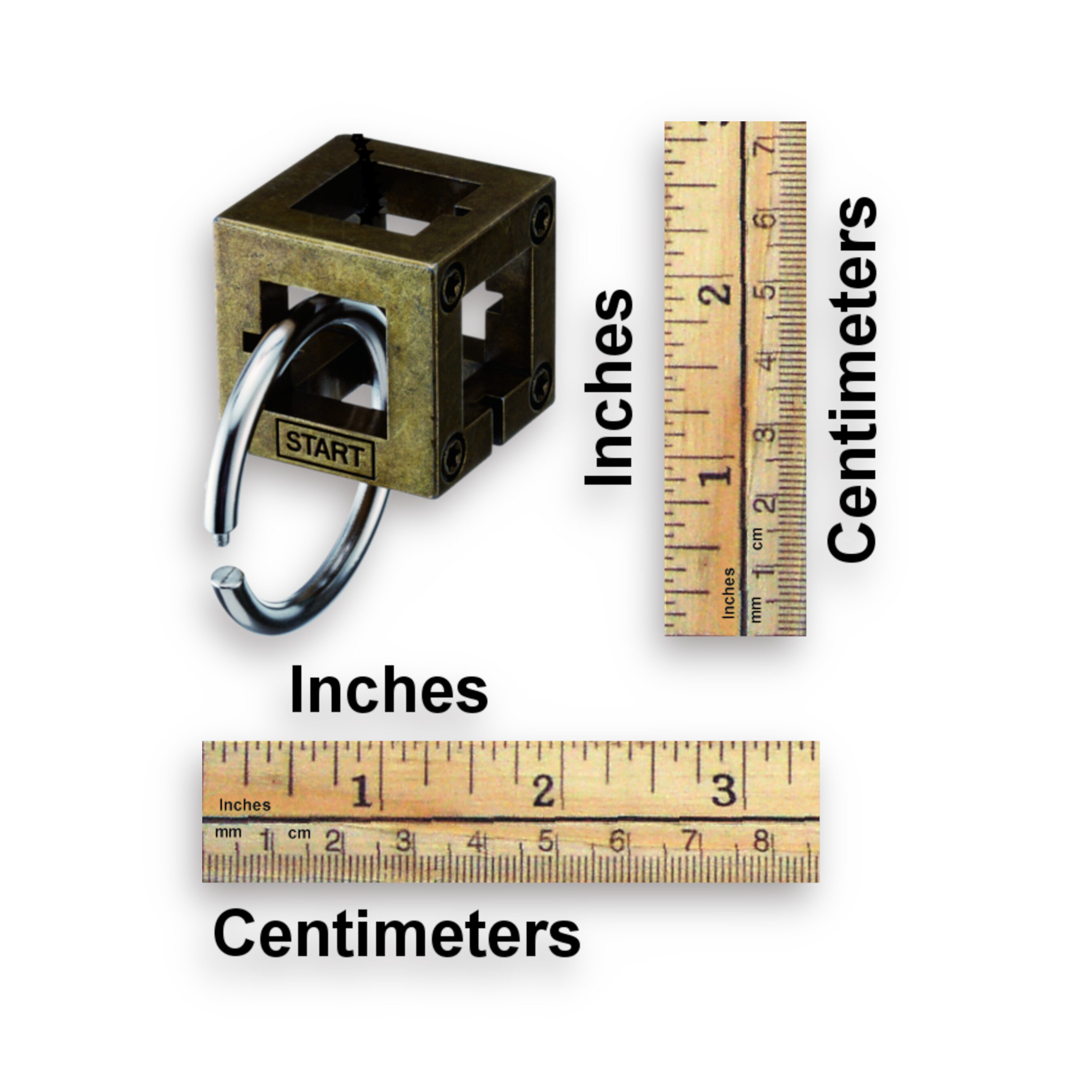 Cast Box Metal Puzzle, Hanayama, Brain Teaser, Mechanical Puzzle, IQ ...