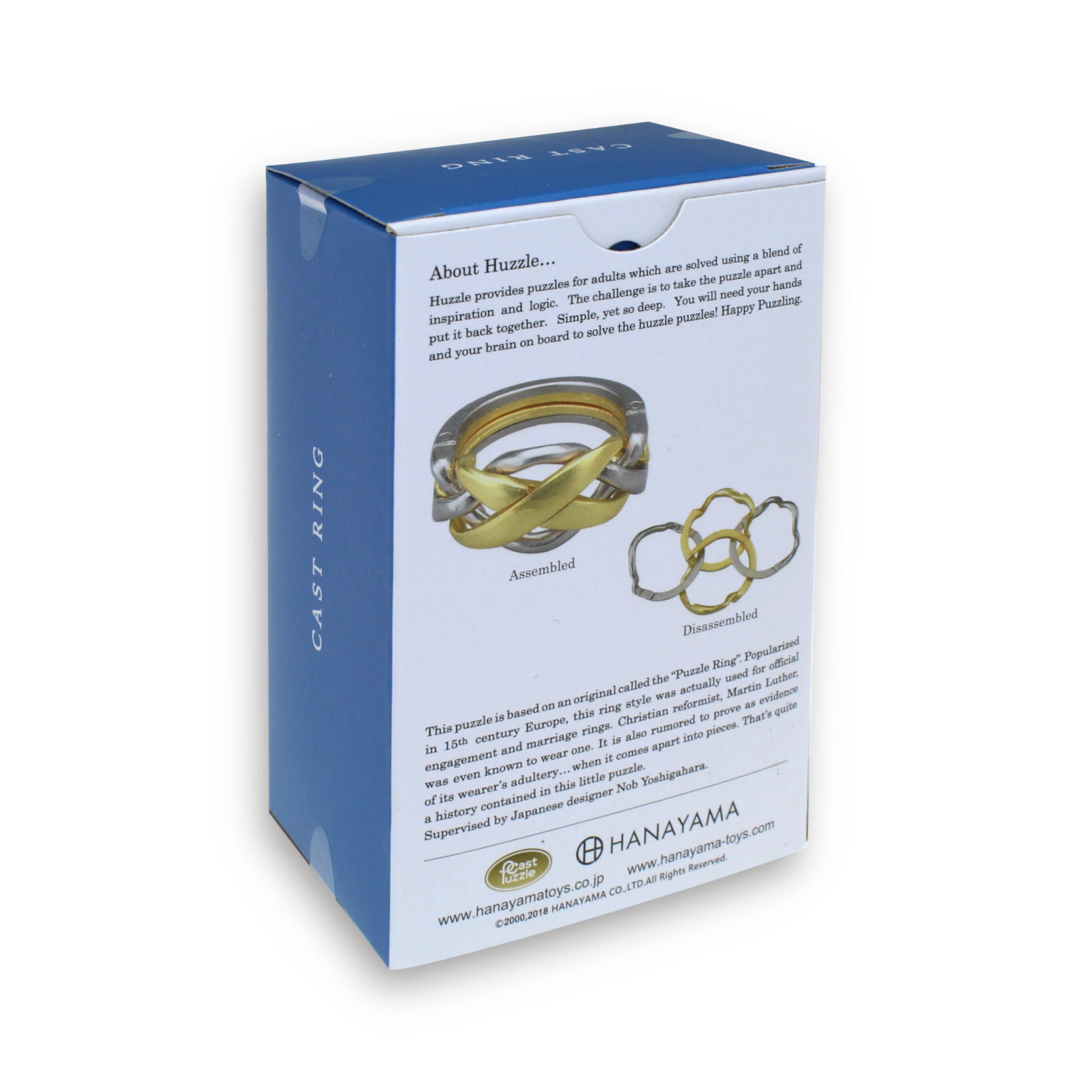 Cast Ring Metal Puzzle, Hanayama, Brain Teaser, Mechanical Puzzle, IQ ...
