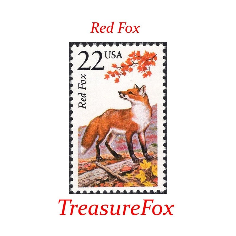 Fox Stamp - Etsy