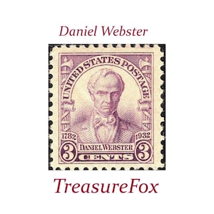 3c Daniel Webster Issue of 1932 | Vintage Unused US Postage Stamps ...