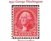 Pack of 10 2c George Washington Stamp of 1932 Vintage - Etsy