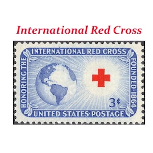 3c International Red Cross Stamp .. Unused US Postage Stamps .. Pack of ...