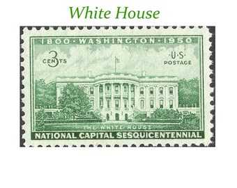 White house stamp | Etsy