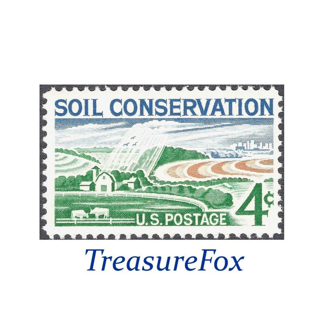 TWENTY 4c Soil Conservation Stamp .. Vintage Unused US Postage Stamp ...
