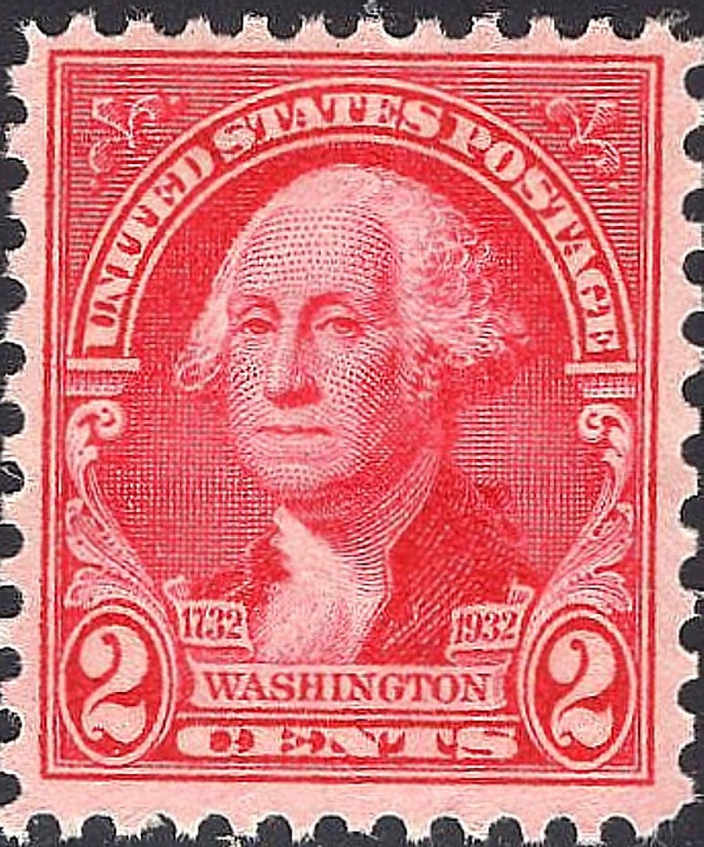 Pack of 10 2c George Washington Stamp of 1932 Vintage - Etsy