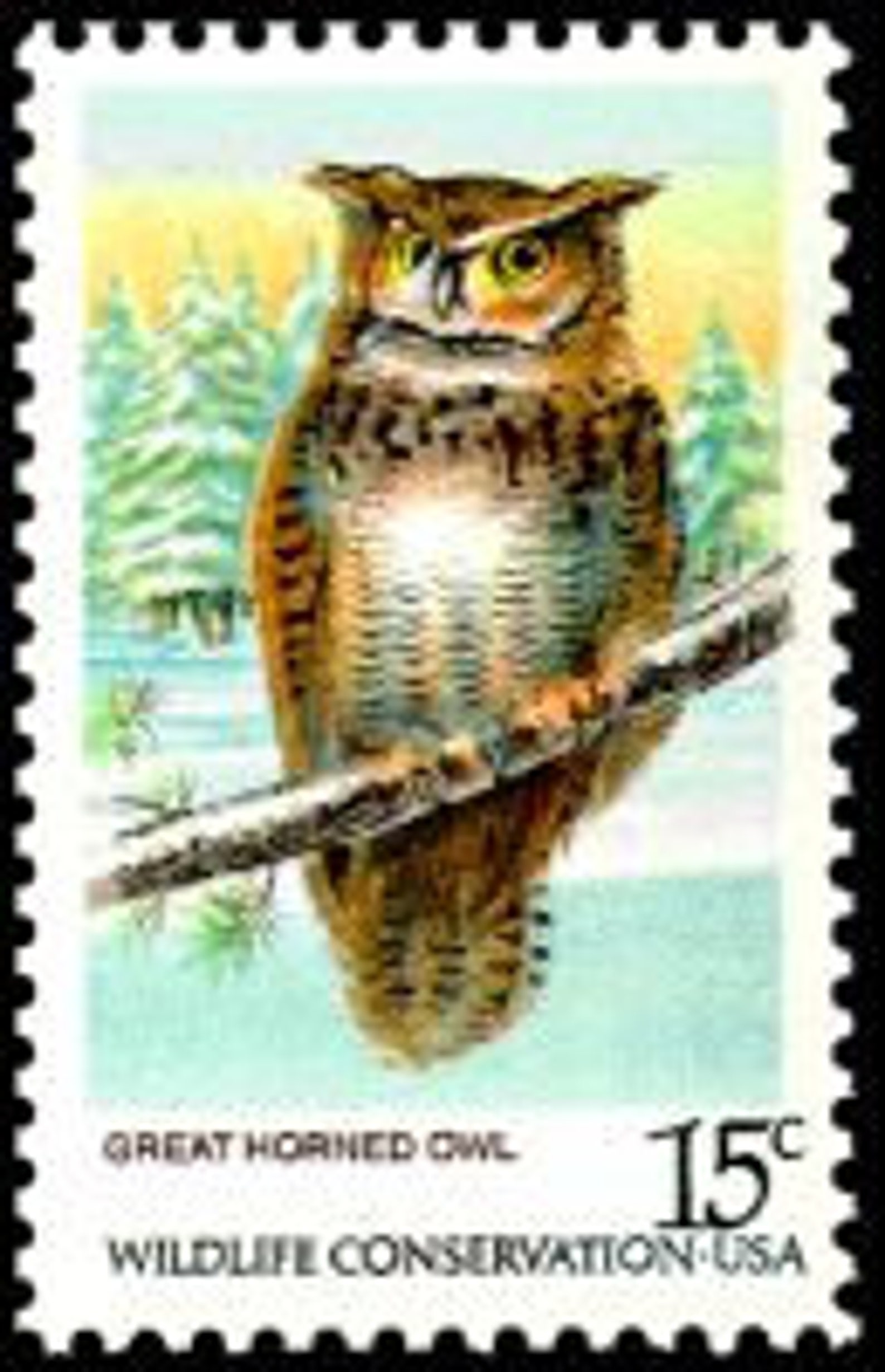 Twenty 15c American Owls Stamps 4 Different Owls Featured - Etsy