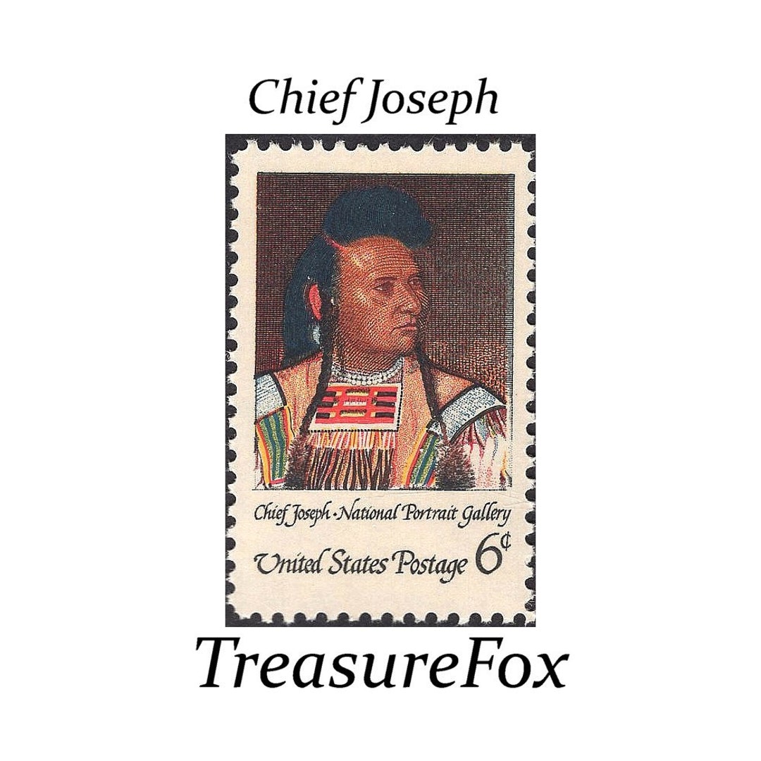 6c Chief Joseph Native American Stamp .. Unused US Postage Stamps ...