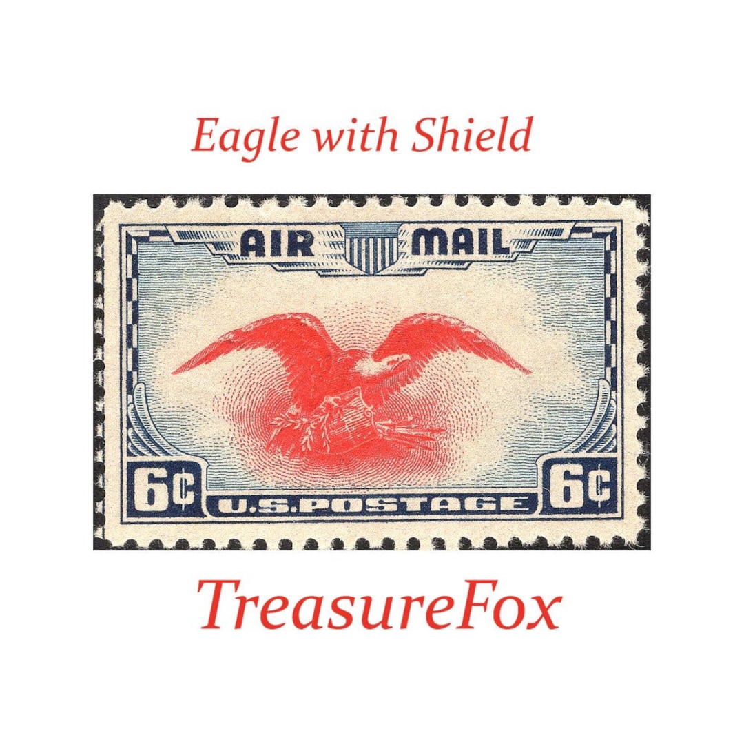FIVE 6c Eagle With Shield Airmail Stamp Issue of 1938 | Pack of 5 ...