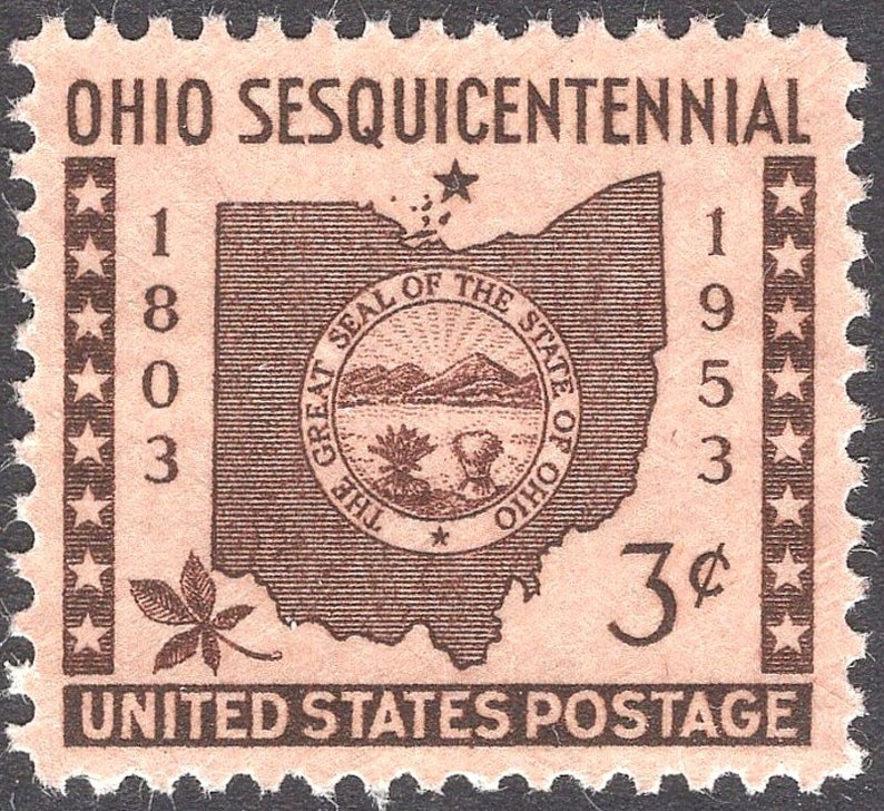 3c Ohio Statehood Stamp .. Unused US Postage Stamps .. Pack of | Etsy