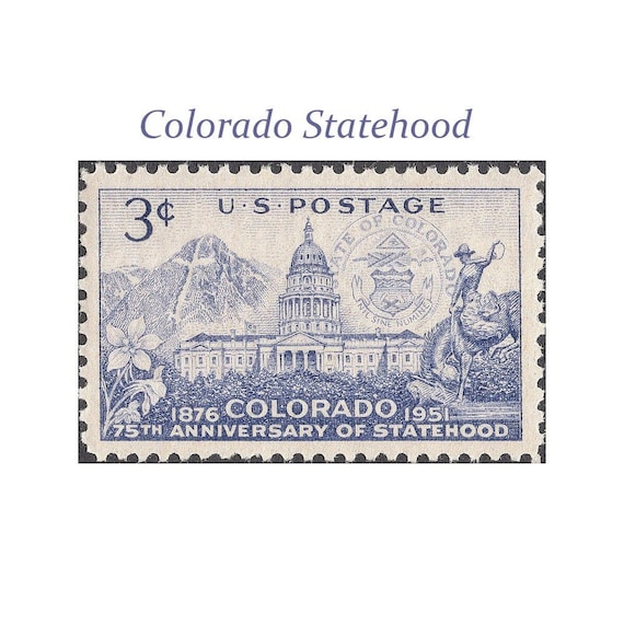3c Colorado Statehood Stamp .. Unused US Postage Stamps .. - Etsy