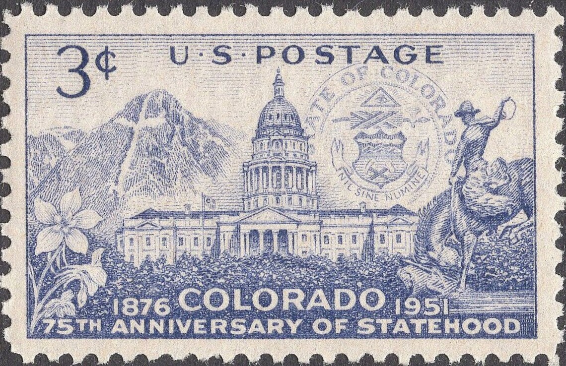 3c Colorado Statehood Stamp .. Unused US Postage Stamps .. - Etsy