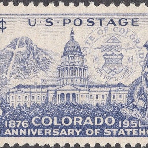 3c Colorado Statehood Stamp .. Unused US Postage Stamps .. Pack of 10 ...