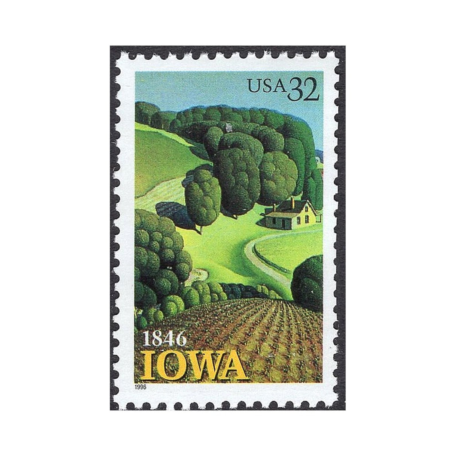 32c Iowa Statehood Stamp Vintage Unused Postage Stamp Pack - Etsy