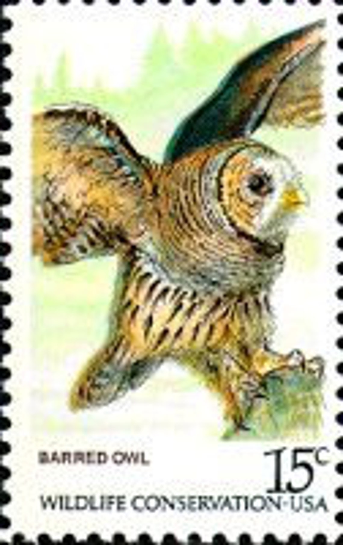 Twenty 15c American Owls Stamps 4 Different Owls Featured - Etsy
