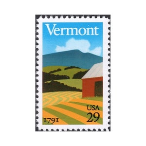 29c Vermont Statehood Stamp | Vintage Unused Postage Stamp | Pack of 10 ...