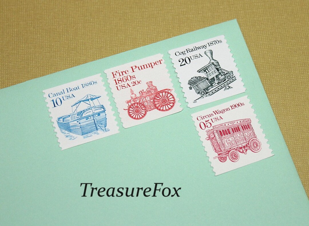 Transportation Stamps 1800's .. Unused Vintage US Postage Stamps ...