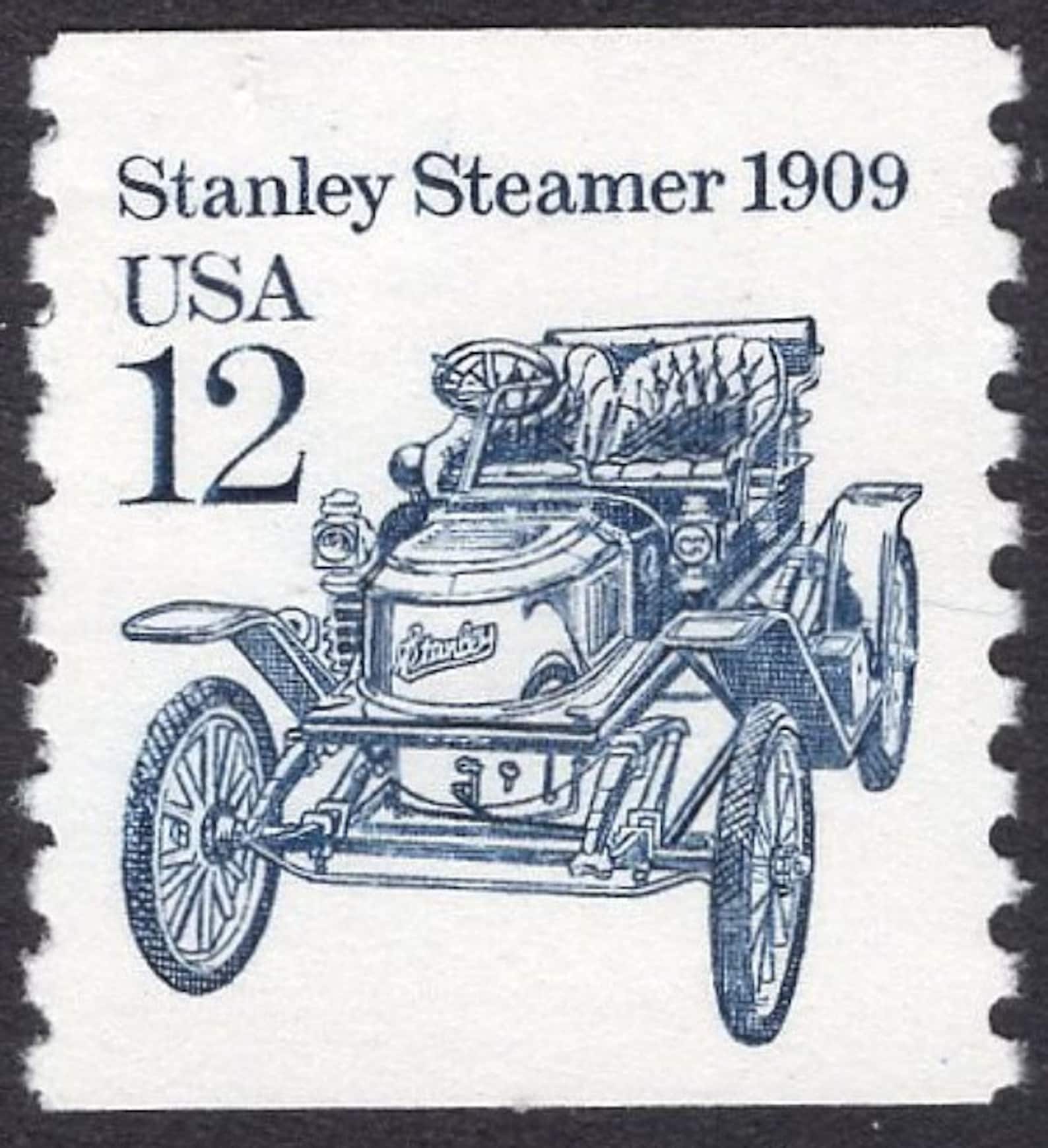 TEN 12c Stanley Steamer Stamps .. Transportation Series .. | Etsy