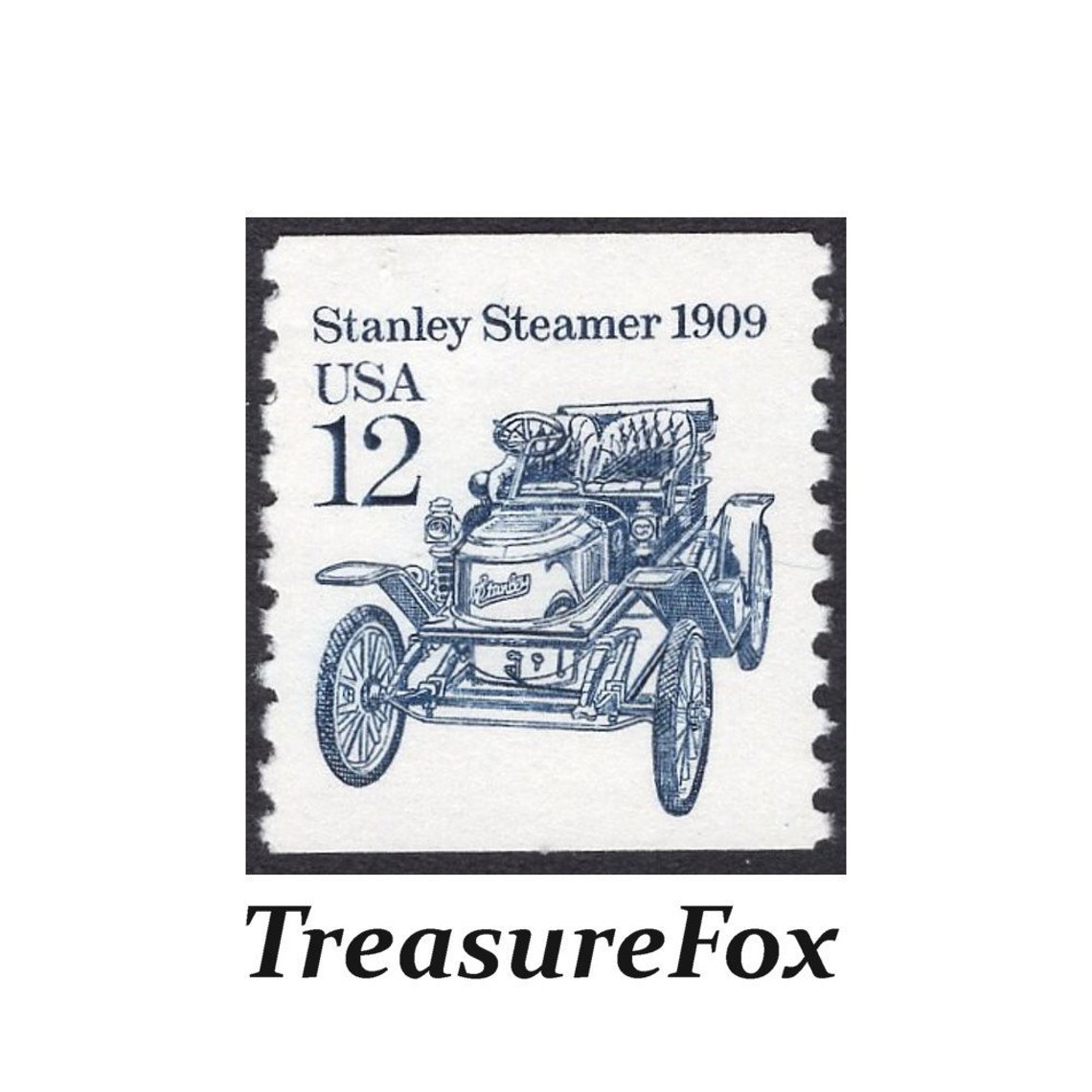 TEN 12c Stanley Steamer Stamps .. Transportation Series .. | Etsy