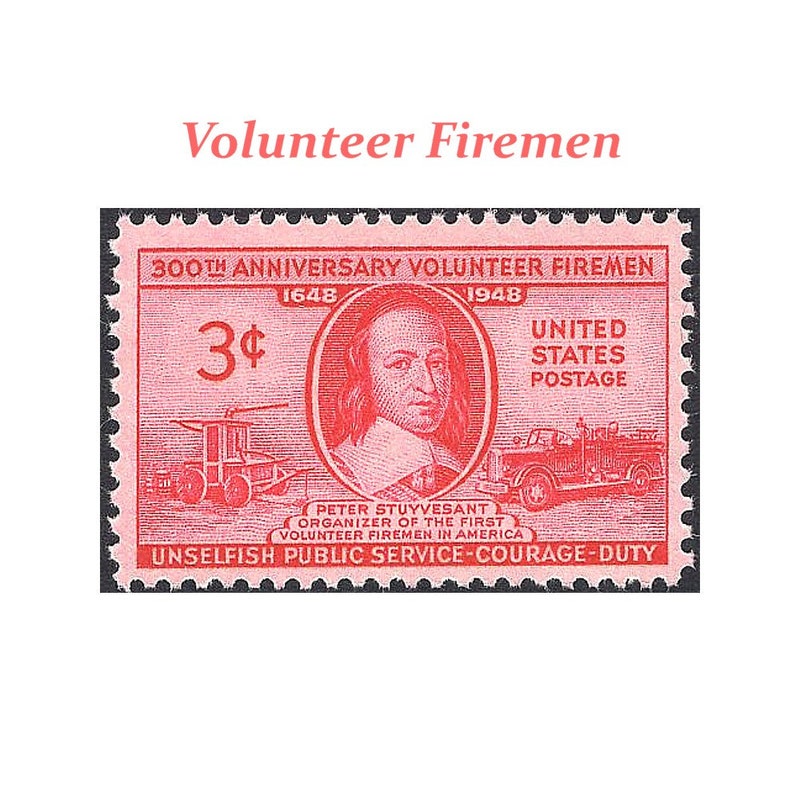 Fireman Stamp - Etsy