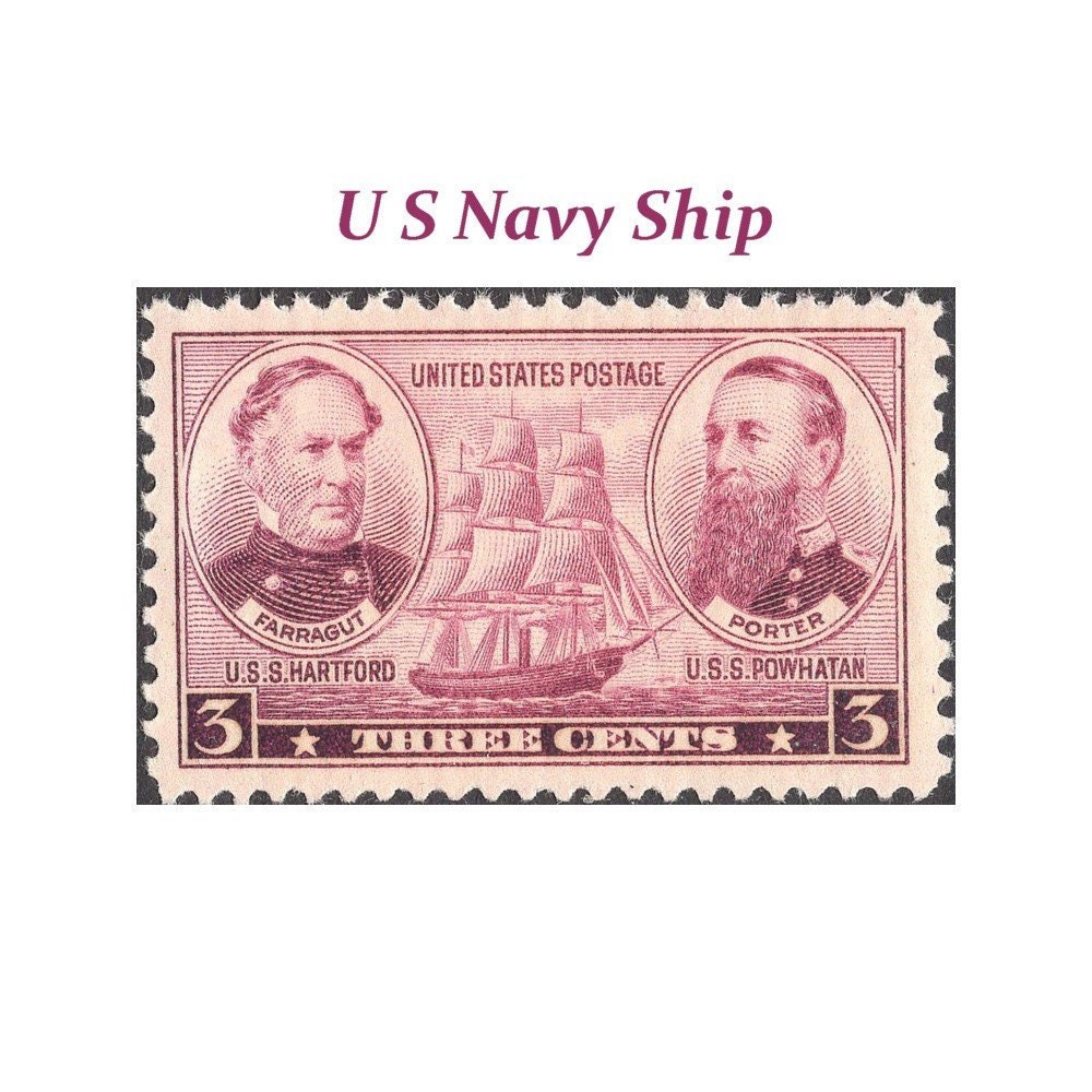 3c US Navy Ship stamp .. Unused US Postage Stamps .. Pack of | Etsy