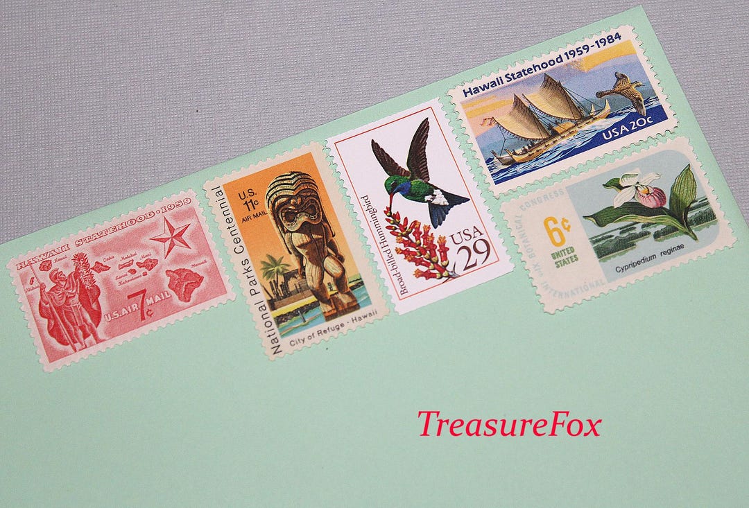 Aloha HAWAII | Unused US Postage Stamps | Enough to Mail 10 Letters ...