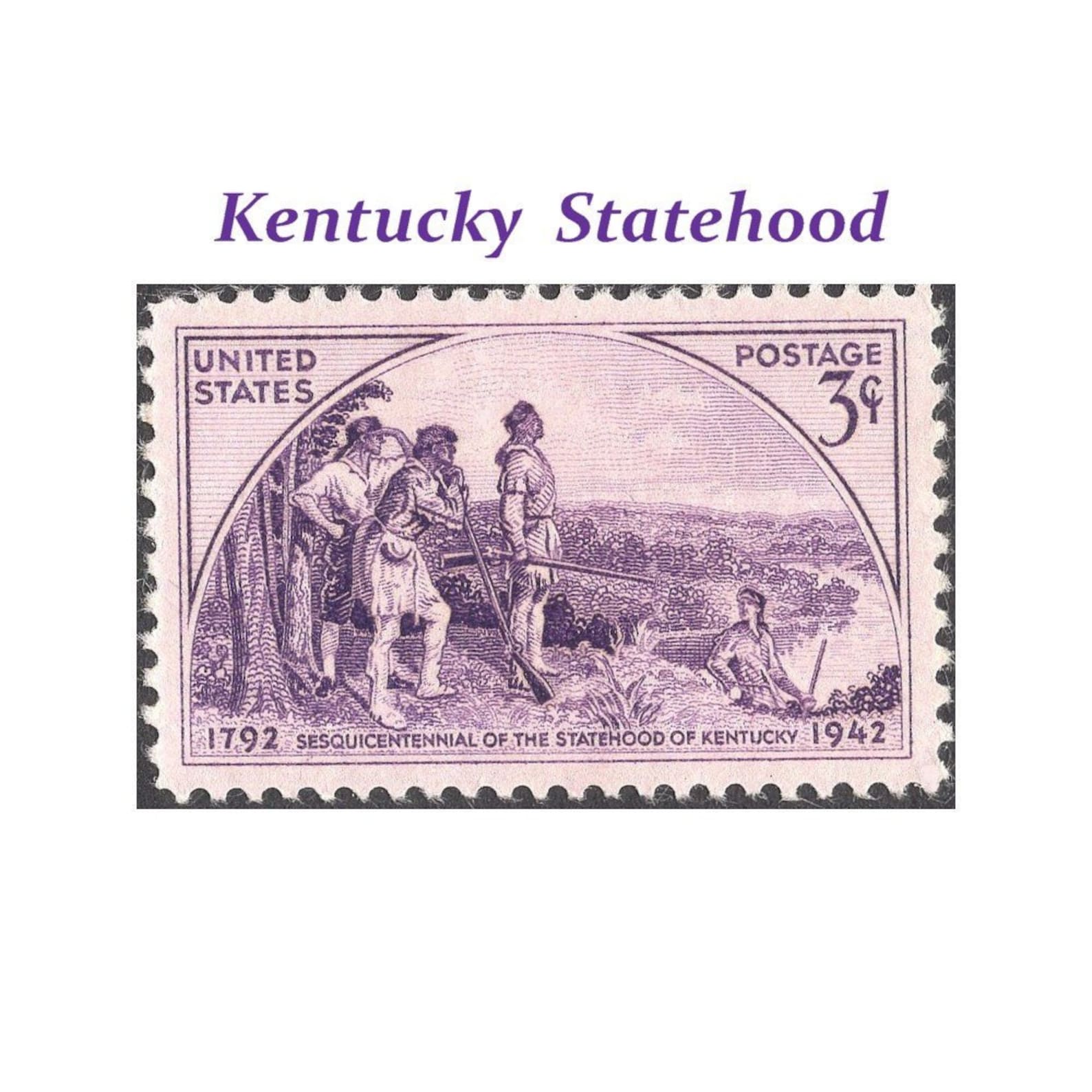 3c Kentucky Statehood Stamp .. Unused US Postage Stamps .. - Etsy