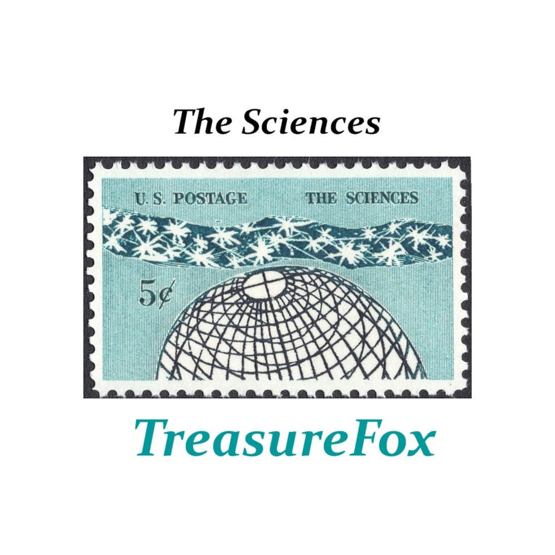 TWENTY 5c the Sciences Stamps .. Vintage Unused US Postage Stamps ...