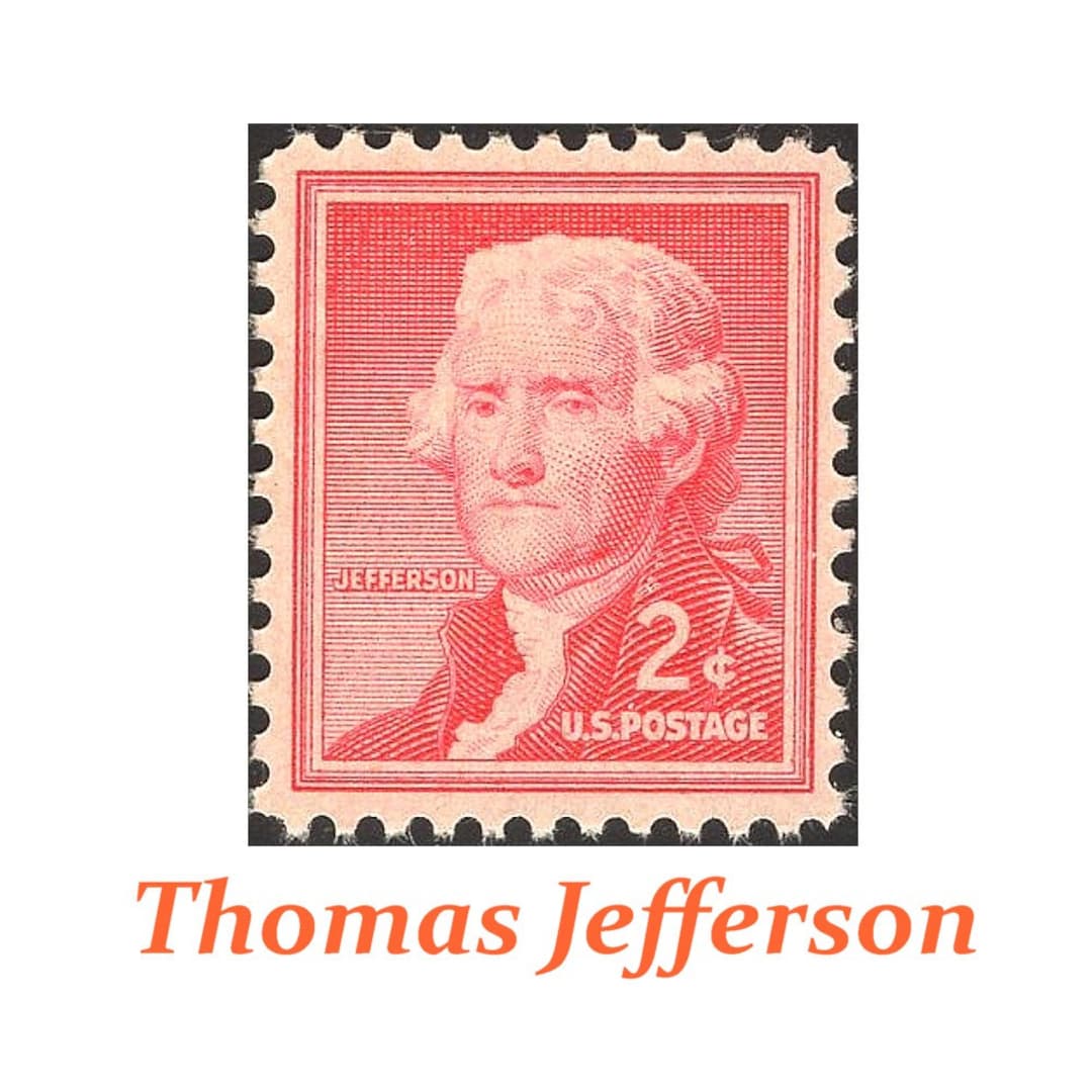 TWENTY 2 Cent Thomas Jefferson Stamp Issue of 1954 .. Vintage Unused US ...